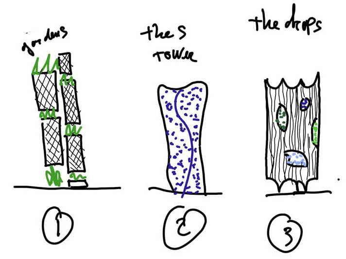 The Y tower, Preliminary Concept, Hanoi, Vietnam